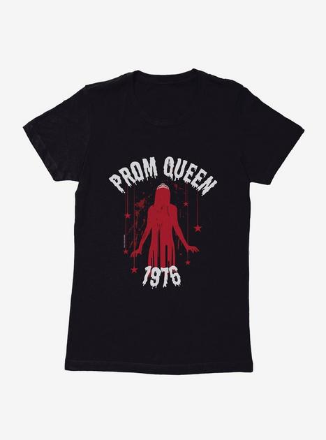 Carrie 1976 Red Silhouette Womens T-Shirt - BLACK | BoxLunch
