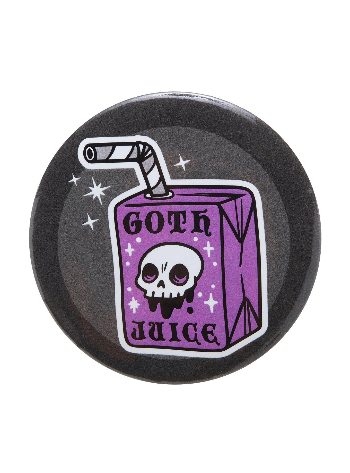 Goth Juice Carton 3 Inch Button | Hot Topic
