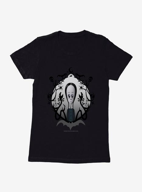 Addams Family Wednesday Snakes Womens T-Shirt - BLACK | BoxLunch