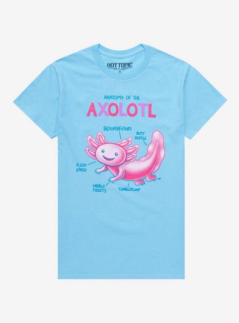 Axolotl Funny Anatomy Boyfriend Fit Girls T-Shirt By LupiMcGinty | Hot ...