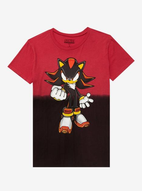 Sonic The Hedgehog Shadow Dip-Dye Boyfriend Fit Girls T-Shirt | Hot Topic