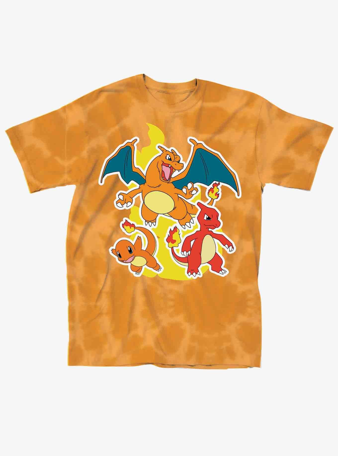 Pokemon Fire Types Tie-Dye Boyfriend Fit Girls T-Shirt | Hot Topic