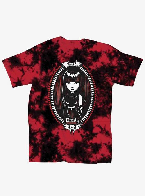 Emily The Strange Tie-Dye Boyfriend Fit Girls T-Shirt Plus Size | Hot Topic