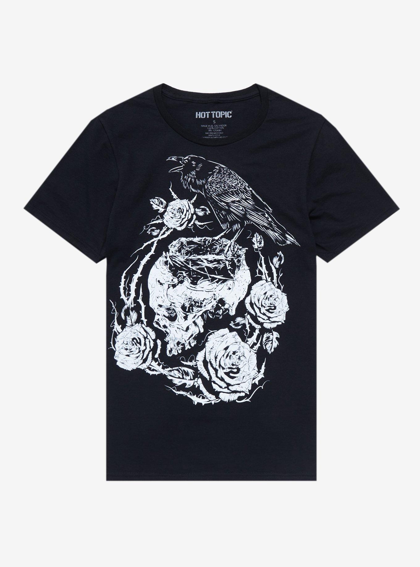 Crow's Skull Nest Boyfriend Fit Girls T-Shirt | Hot Topic