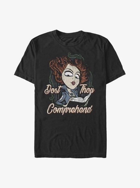 Disney Hocus Pocus Winnie Dost Thou Comprehend T-Shirt - BLACK | Hot Topic