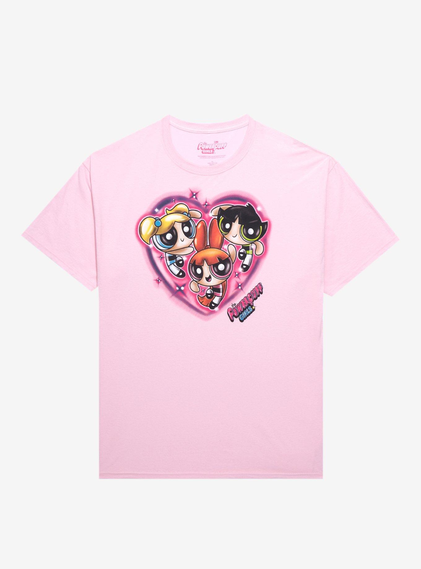 The Powerpuff Girls Airbrush Trio Boyfriend Fit Girls T-Shirt | Hot Topic