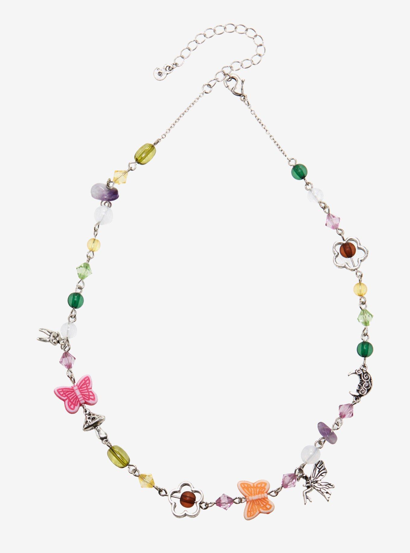 Fairy Butterfly Tooth Charm Necklace | Hot Topic