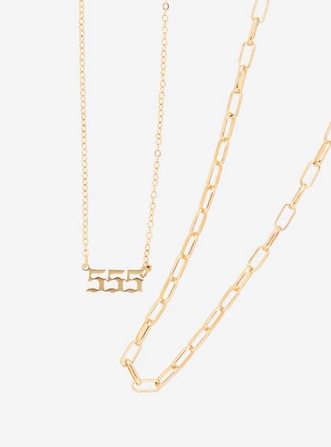 Angel Number 555 Necklace Set | Hot Topic