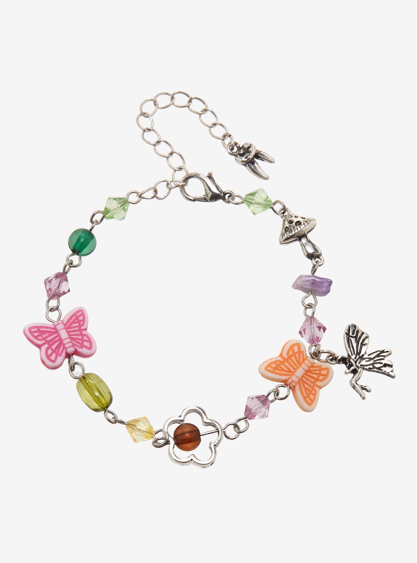 Fairy Butterfly Tooth Charm Bracelet | Hot Topic