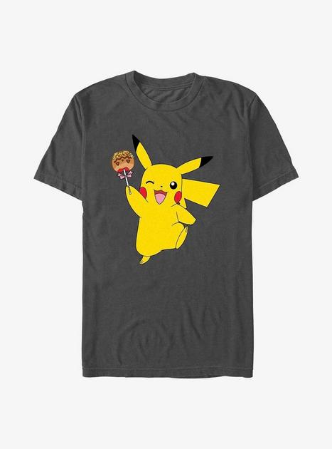 Pokemon Caramel Apple Pikachu T-Shirt - GREY | Hot Topic