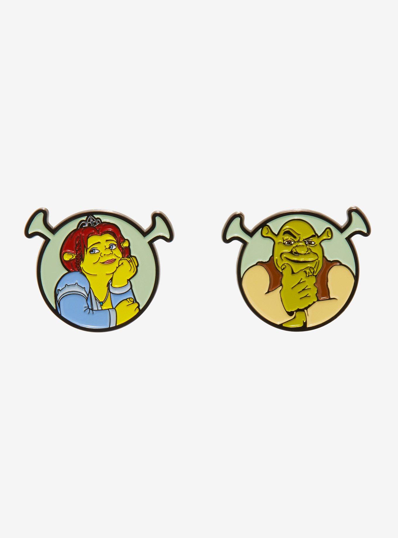 Shrek Fiona & Shrek Figural Enamel Pin Set - BoxLunch Exclusive | BoxLunch
