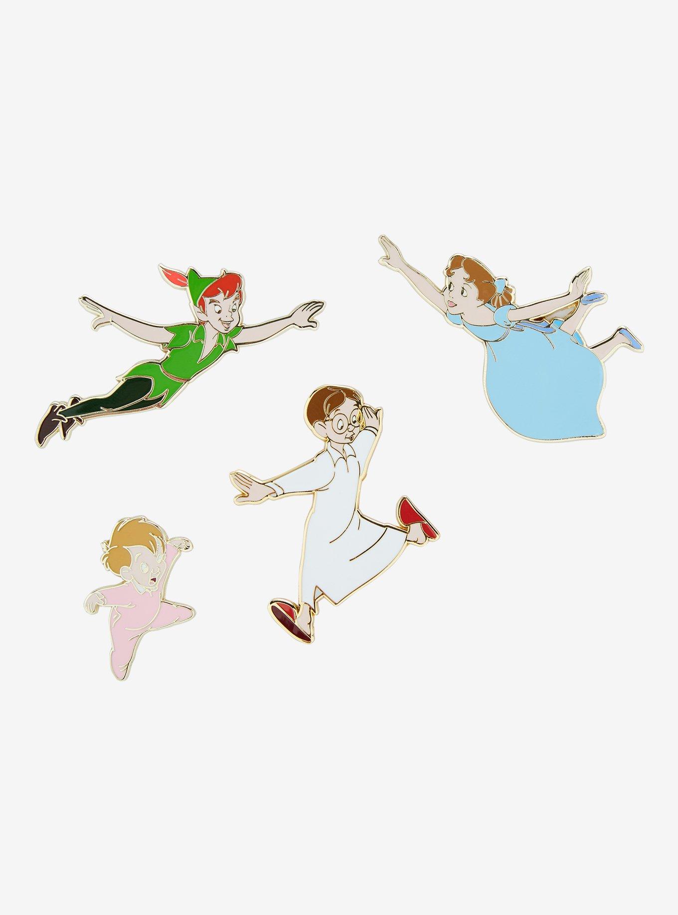Loungefly Disney Peter Pan Character Enamel Pin Set | BoxLunch