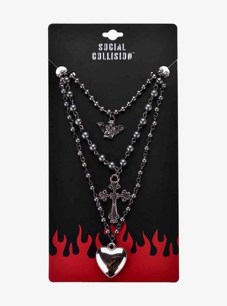 Angel Heart Necklace Set | Hot Topic