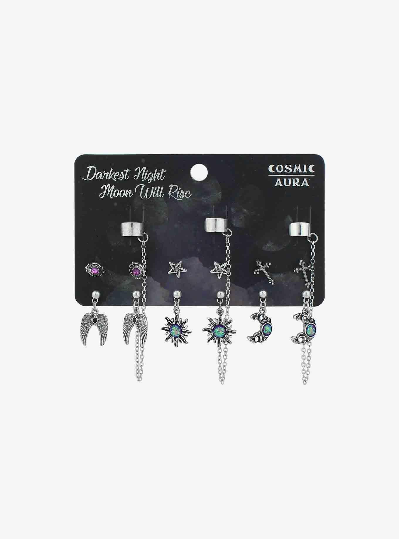 Angel Wings Celestial Cuff Earring Set | Hot Topic