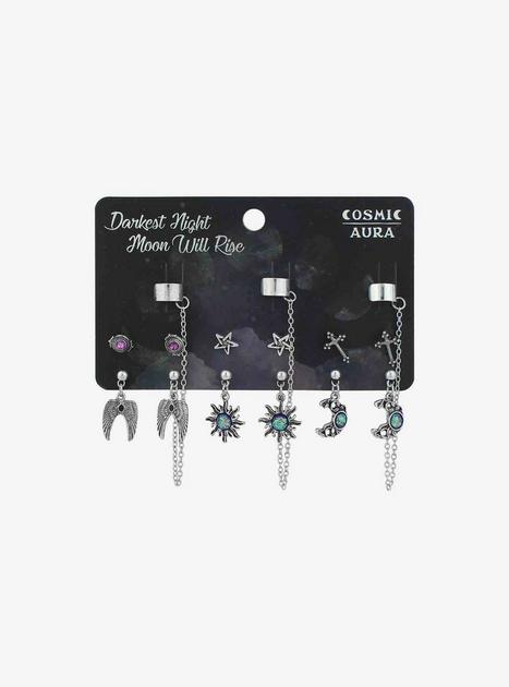 Angel Wings Celestial Cuff Earring Set | Hot Topic