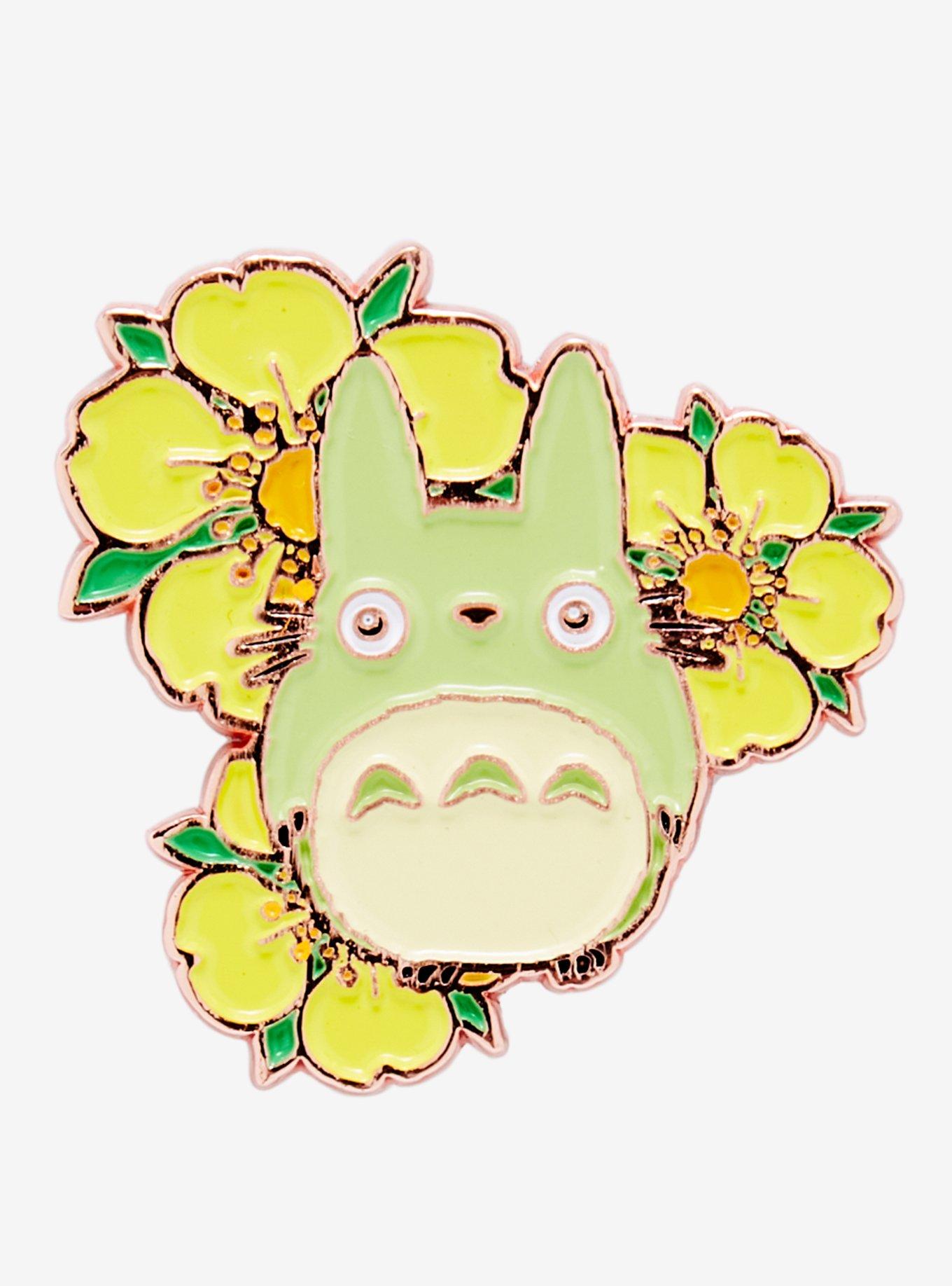 Studio Ghibli My Neighbor Totoro Floral Totoro Enamel Pin - BoxLunch ...