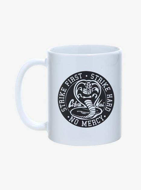 Cobra Kai Strike First, Strike Hard Mug 11oz - WHITE | BoxLunch