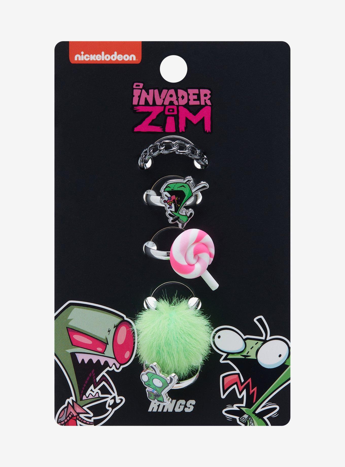 Invader Zim Gir Candy Ring Set Hot Topic