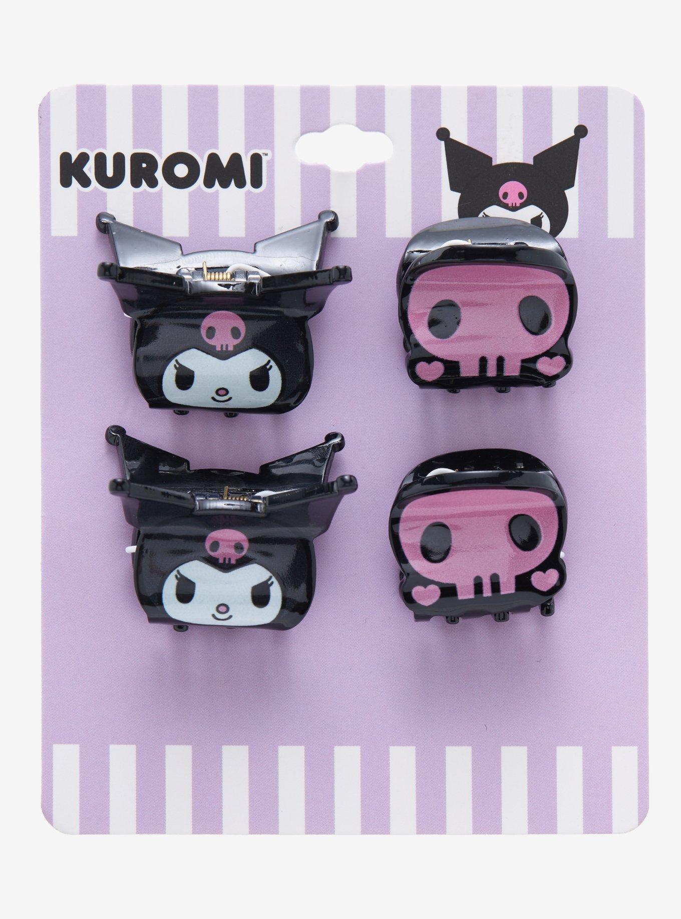 Kuromi Skull Mini Claw Hair Clip Set | Hot Topic