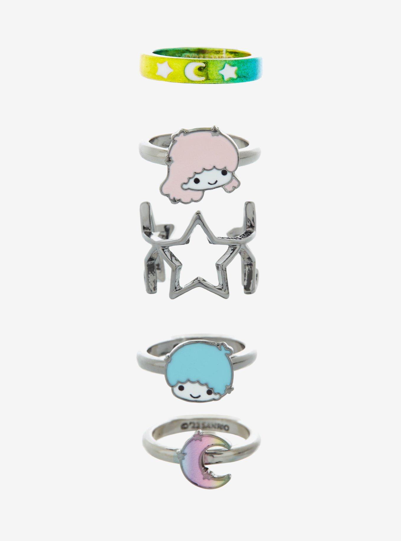 Little Twin Stars Celestial Ring Set | Hot Topic