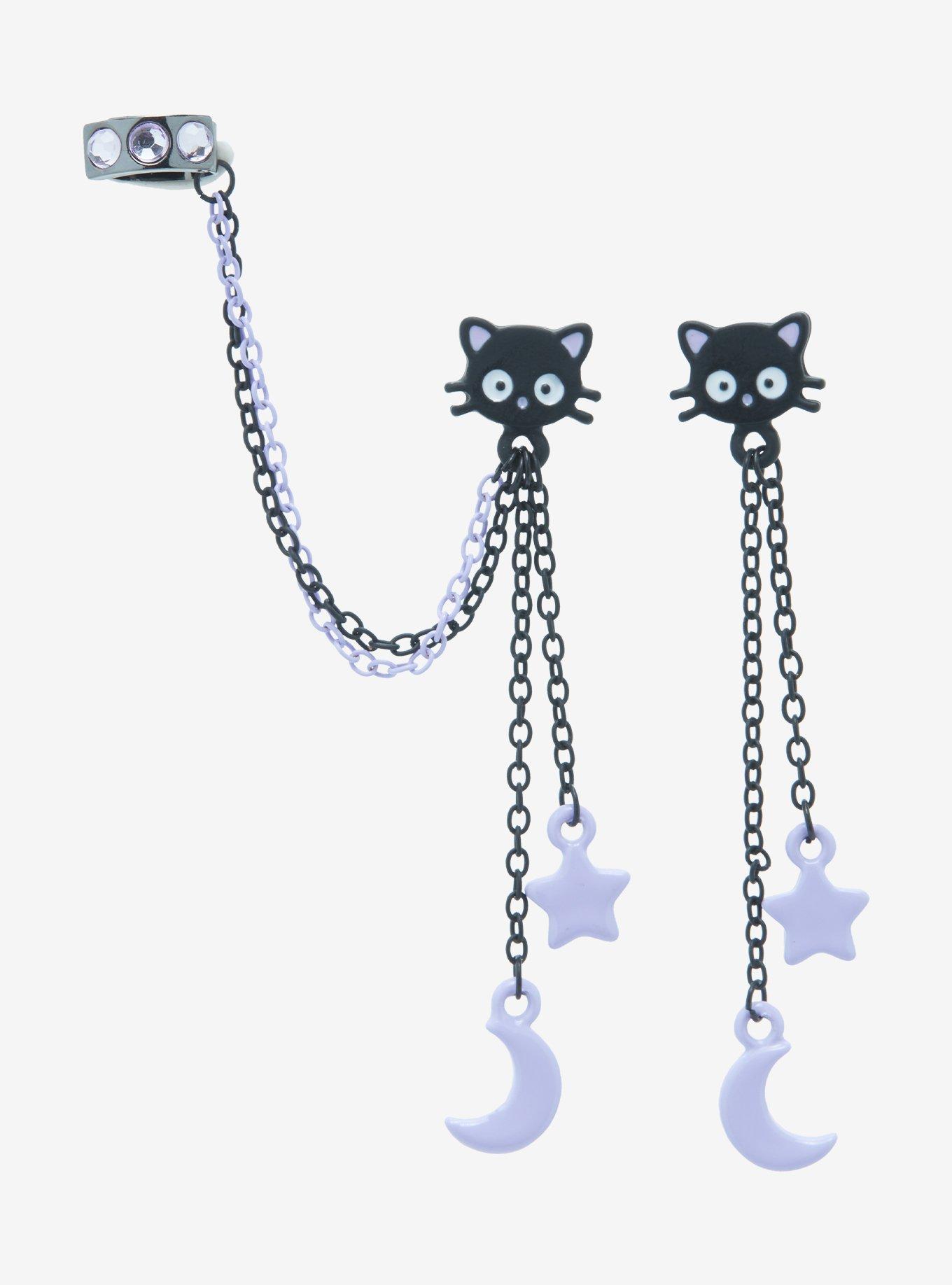 Chococat Lavender Celestial Chain Cuff Earrings | Hot Topic