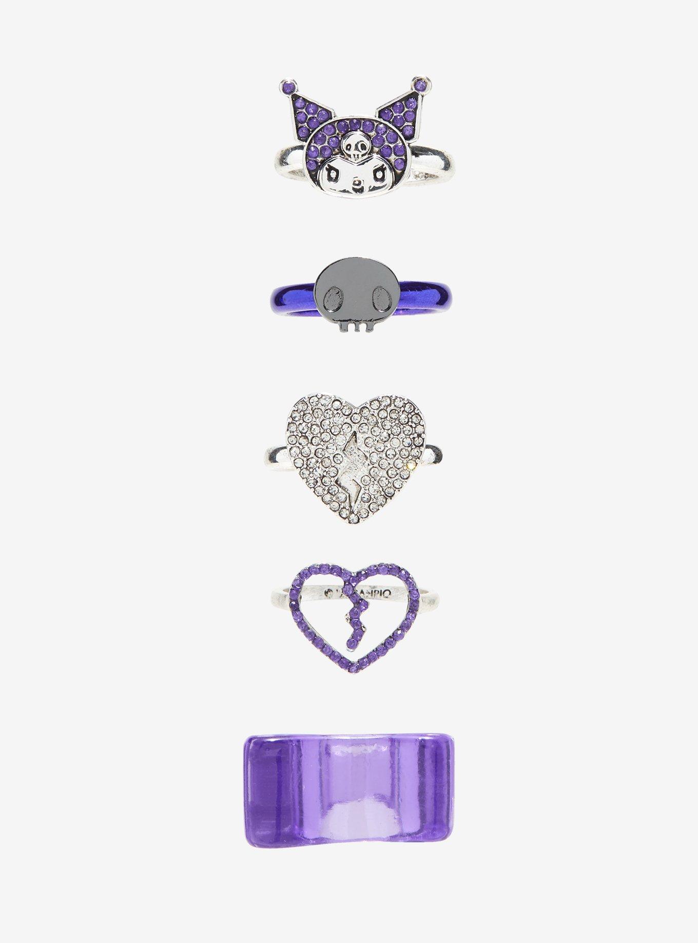 Kuromi Bling Icons Ring Set | Hot Topic
