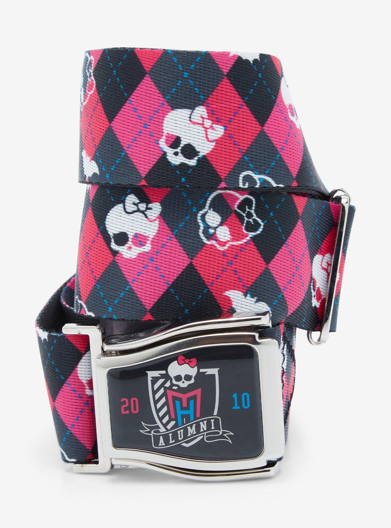 Monster High Argyle Skullette Seatbelt Belt | Hot Topic