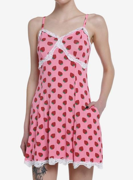Strawberries Slip Dress Hot Topic
