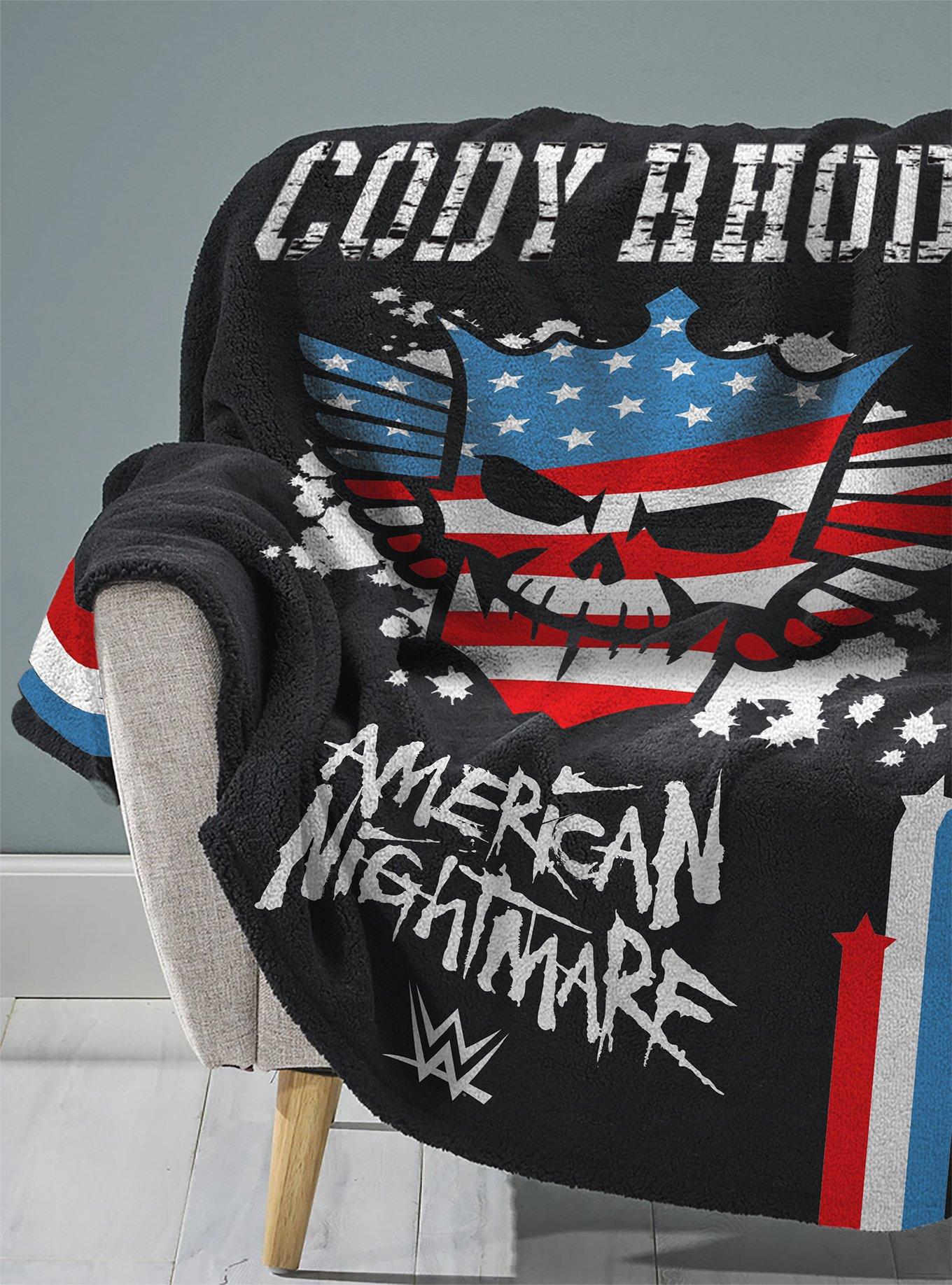 WWE Cody Rhodes Raschel Throw Blanket | Hot Topic