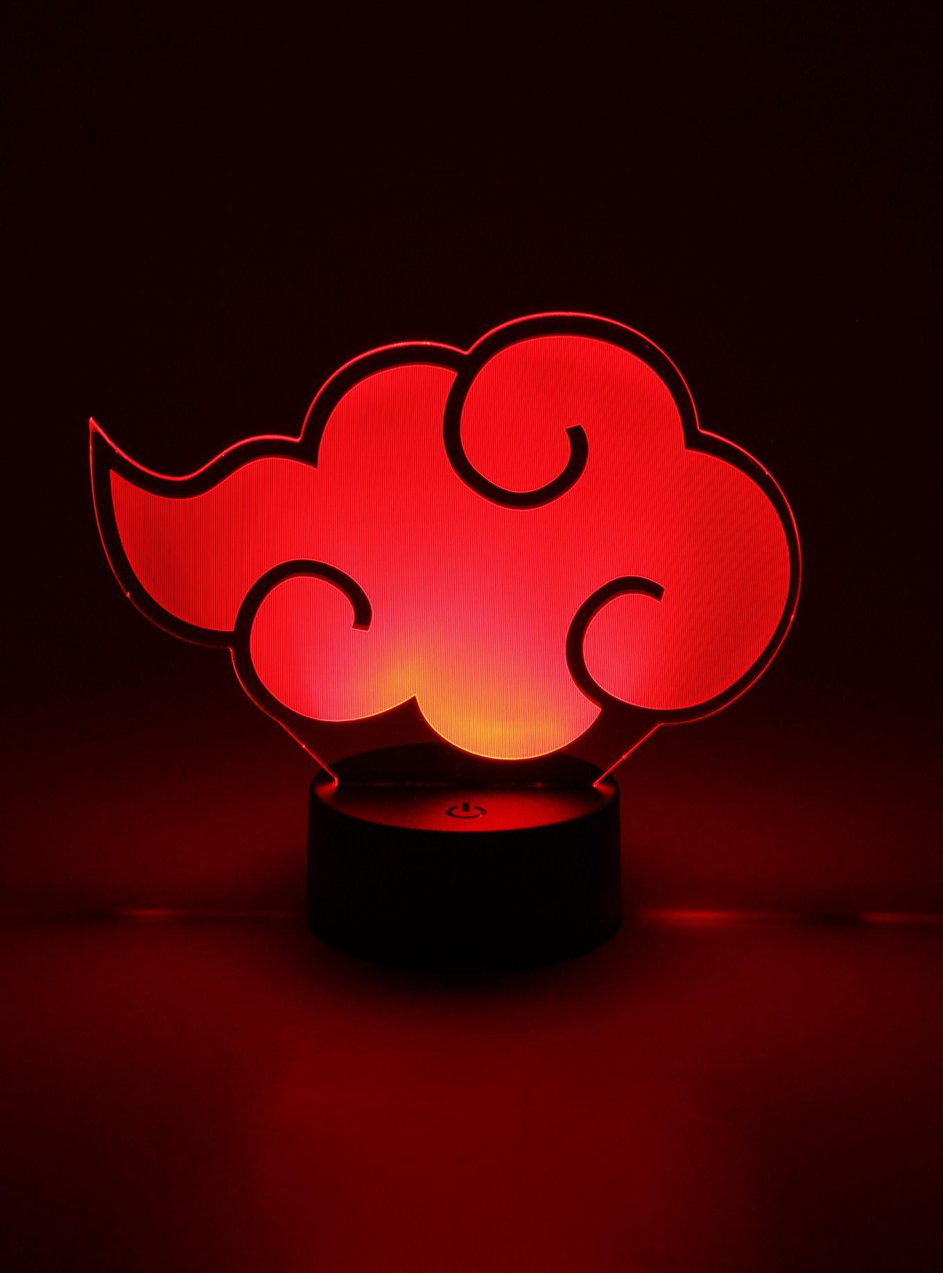Otaku Lamps Naruto Shippuden Akatsuki Cloud Acrylic Lamp | Hot Topic