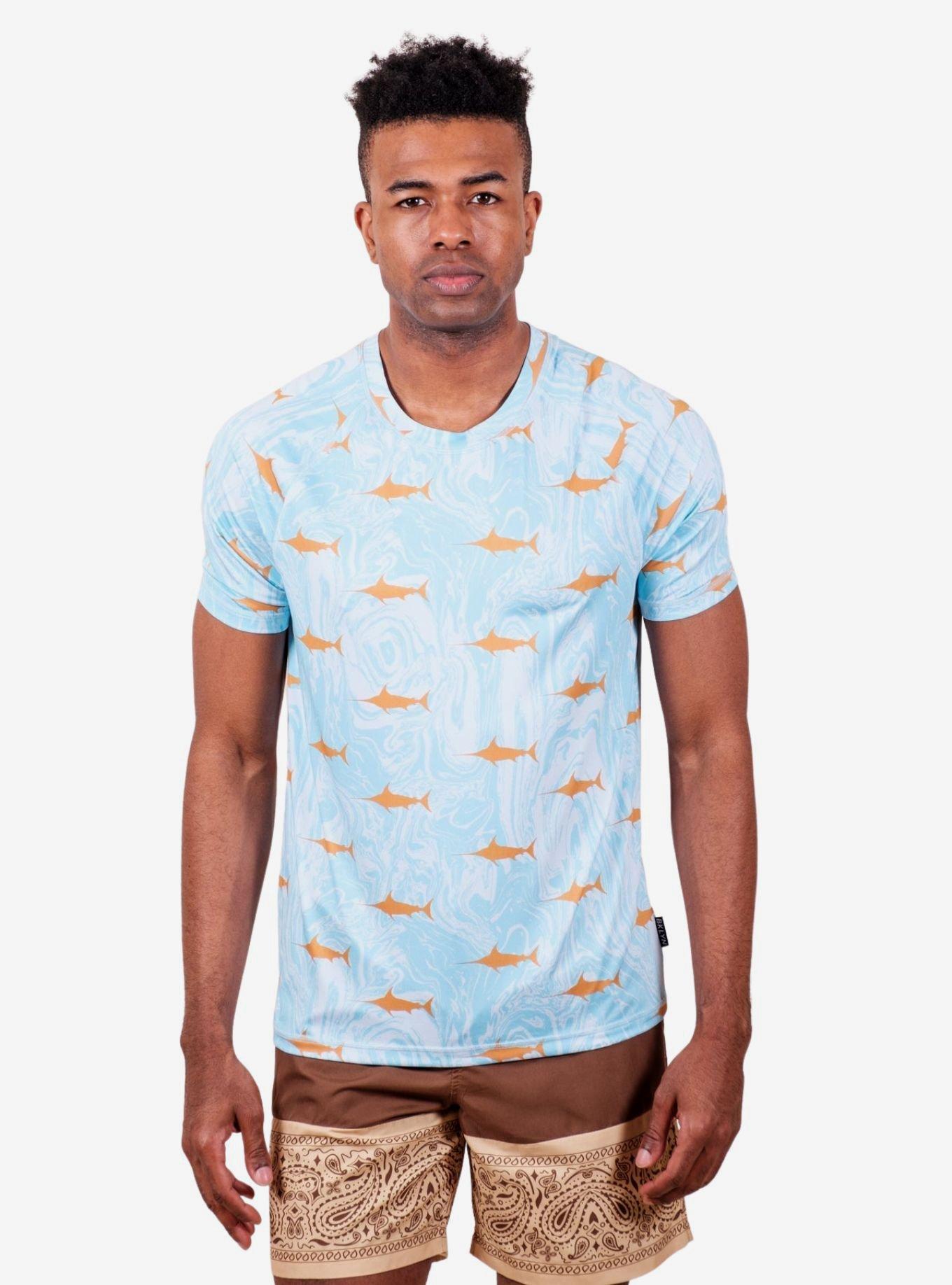 Blue Marble Swordfish Rash Guard | Hot Topic