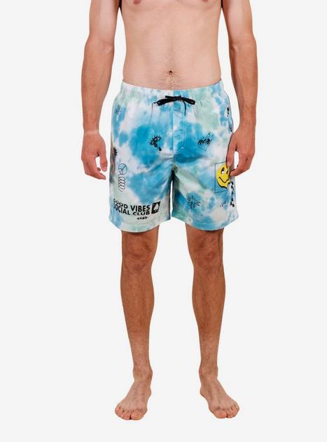 Good Vibes Social Swim Trunks | Hot Topic