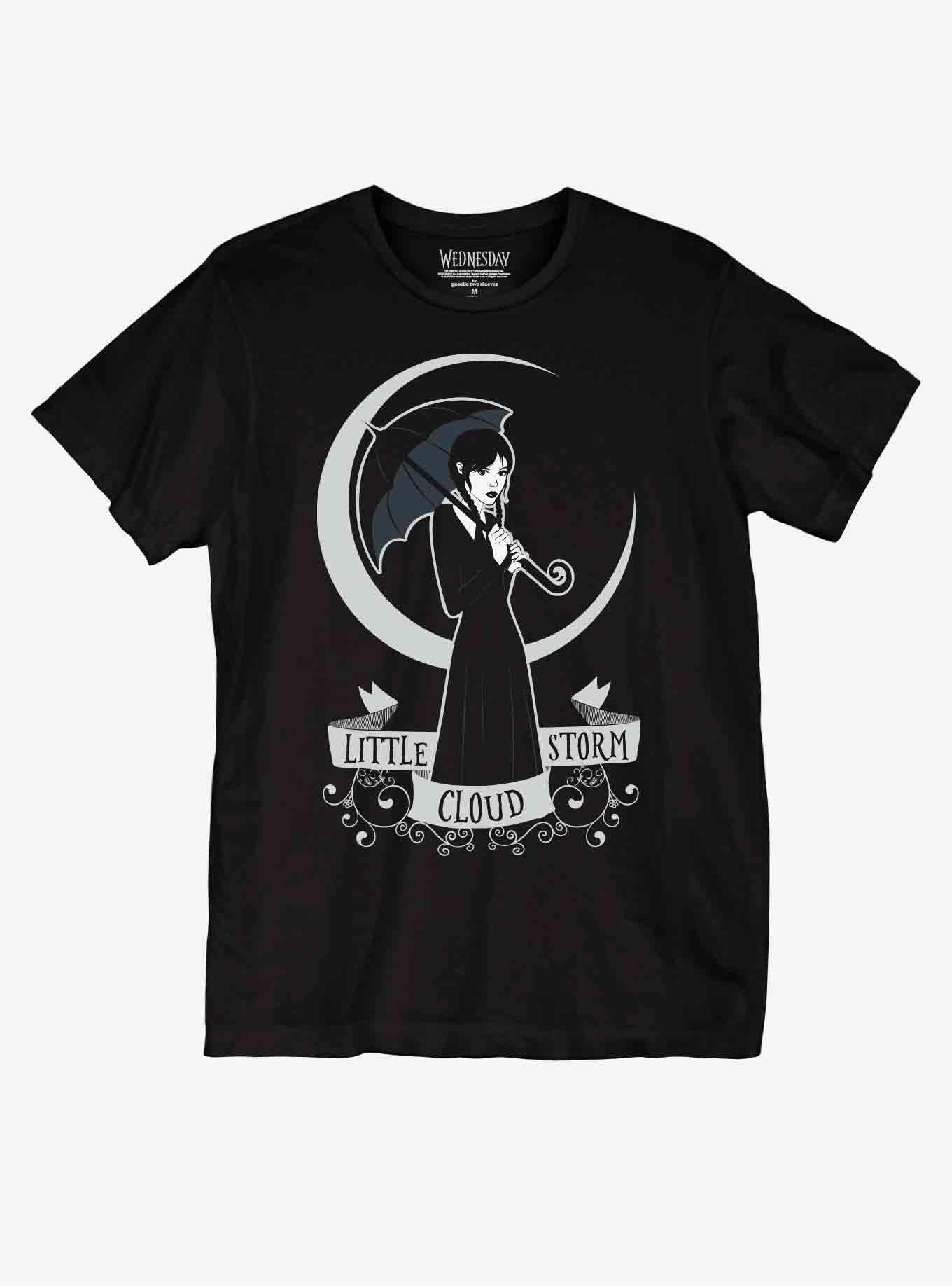 Wednesday Moon Boyfriend Fit Girls T-Shirt | Hot Topic