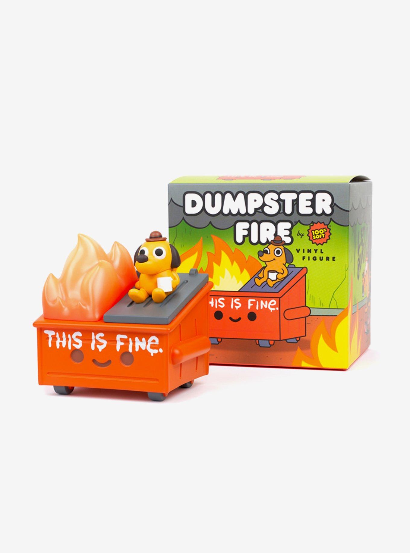 This Is Fine Dumpster Fire By 100% Soft | Hot Topic