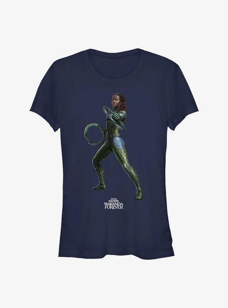 Marvel Black Panther: Wakanda Forever Nakia Action Pose Girls T-Shirt ...
