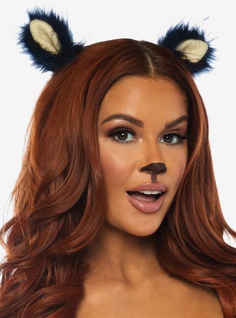 Black Furry Ear Clips | Hot Topic