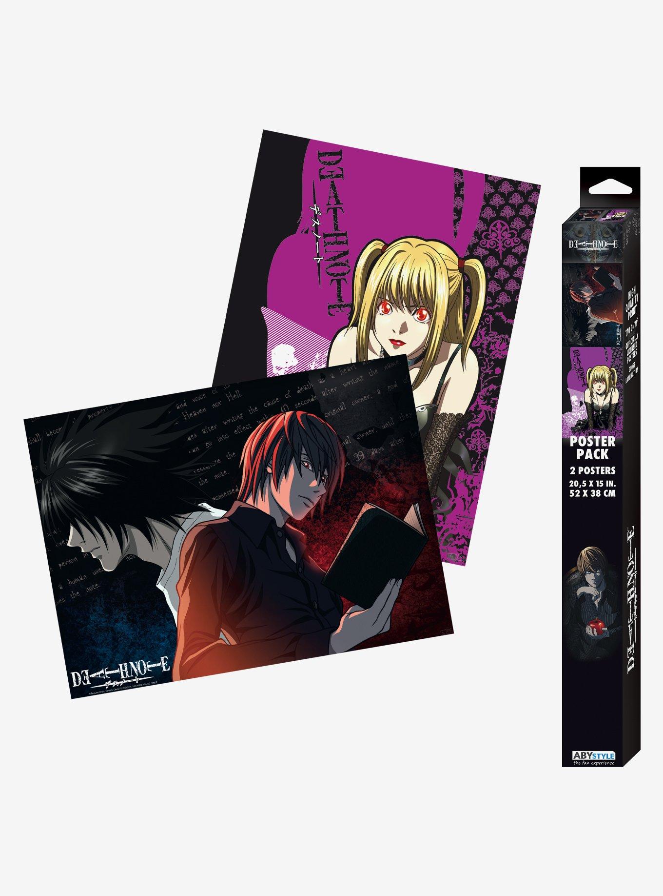Death Note L vs Light & Misa Boxed Poster Set | BoxLunch
