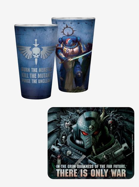 Warhammer 40K Mousepad and Glass Bundle | BoxLunch
