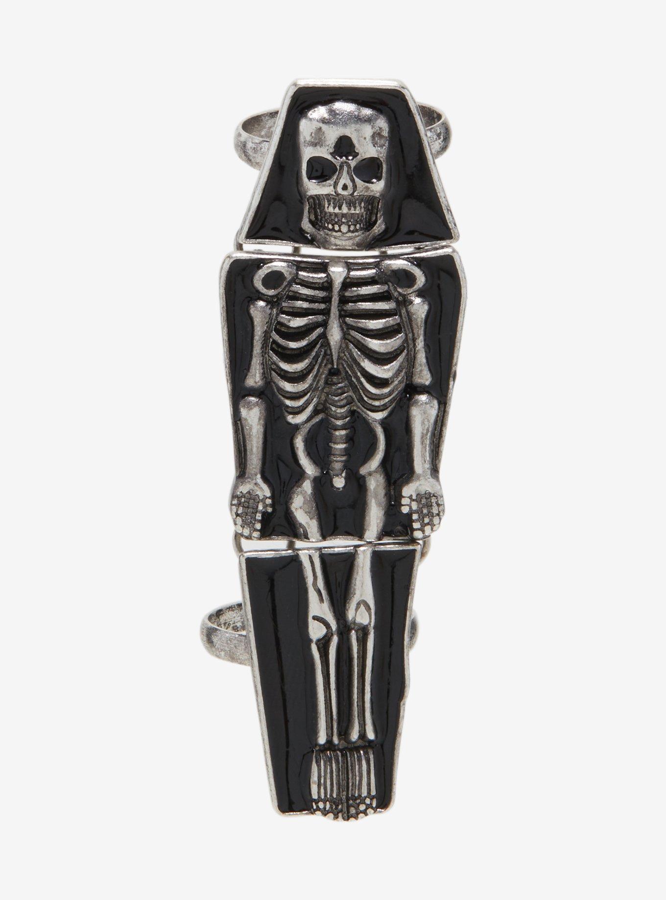 Skeleton Coffin Armor Ring | Hot Topic