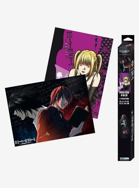 Death Note L vs Light & Misa Boxed Poster Set | Hot Topic