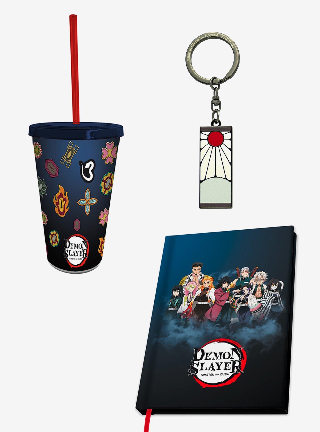 Demon Slayer: Kimetsu No Yaiba Tumbler with Straw, Notebook, and ...
