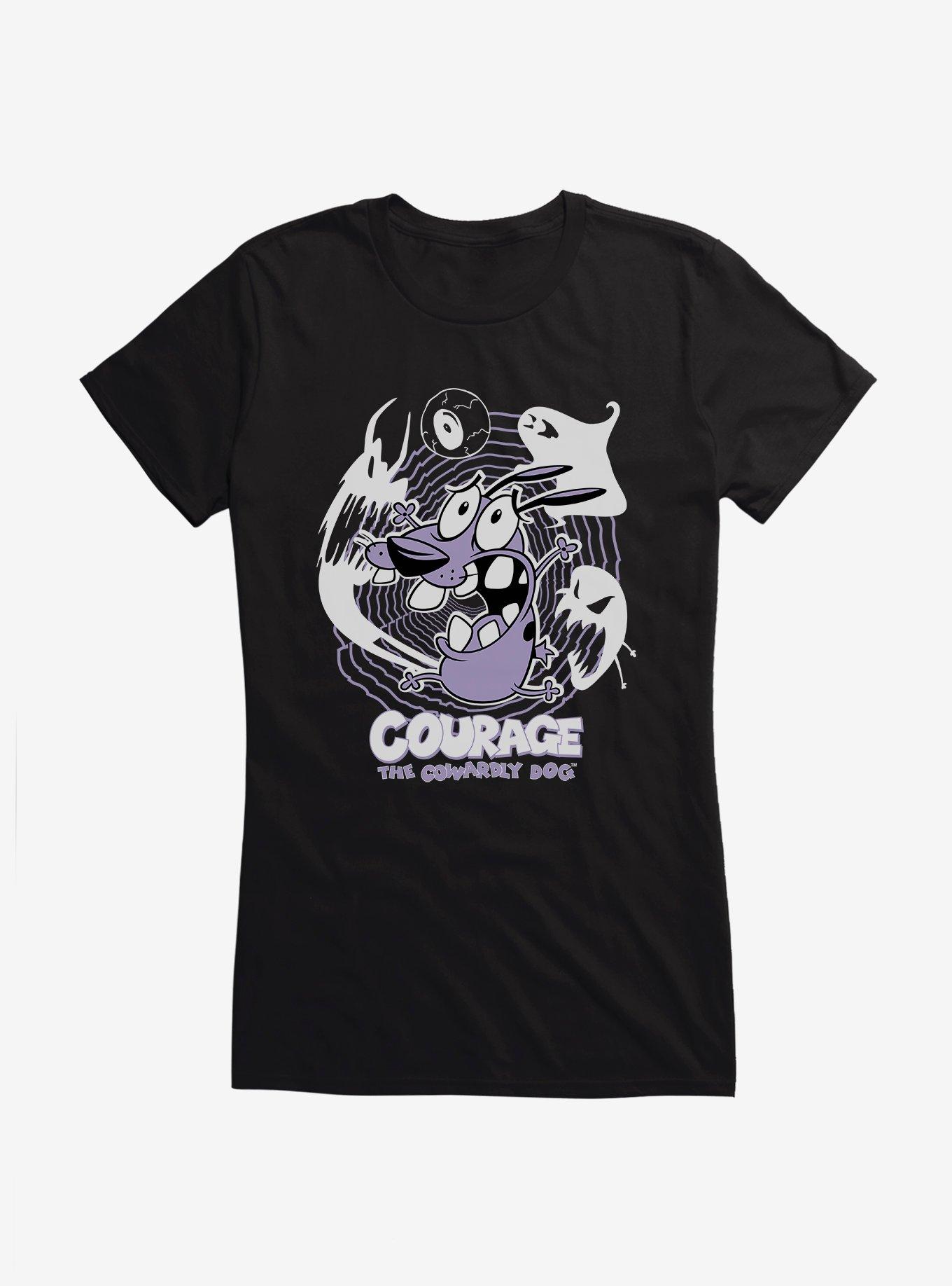 Hot Topic Cartoon Network Courage The Cowardly Dog Ghosts Girls T-Shirt ...