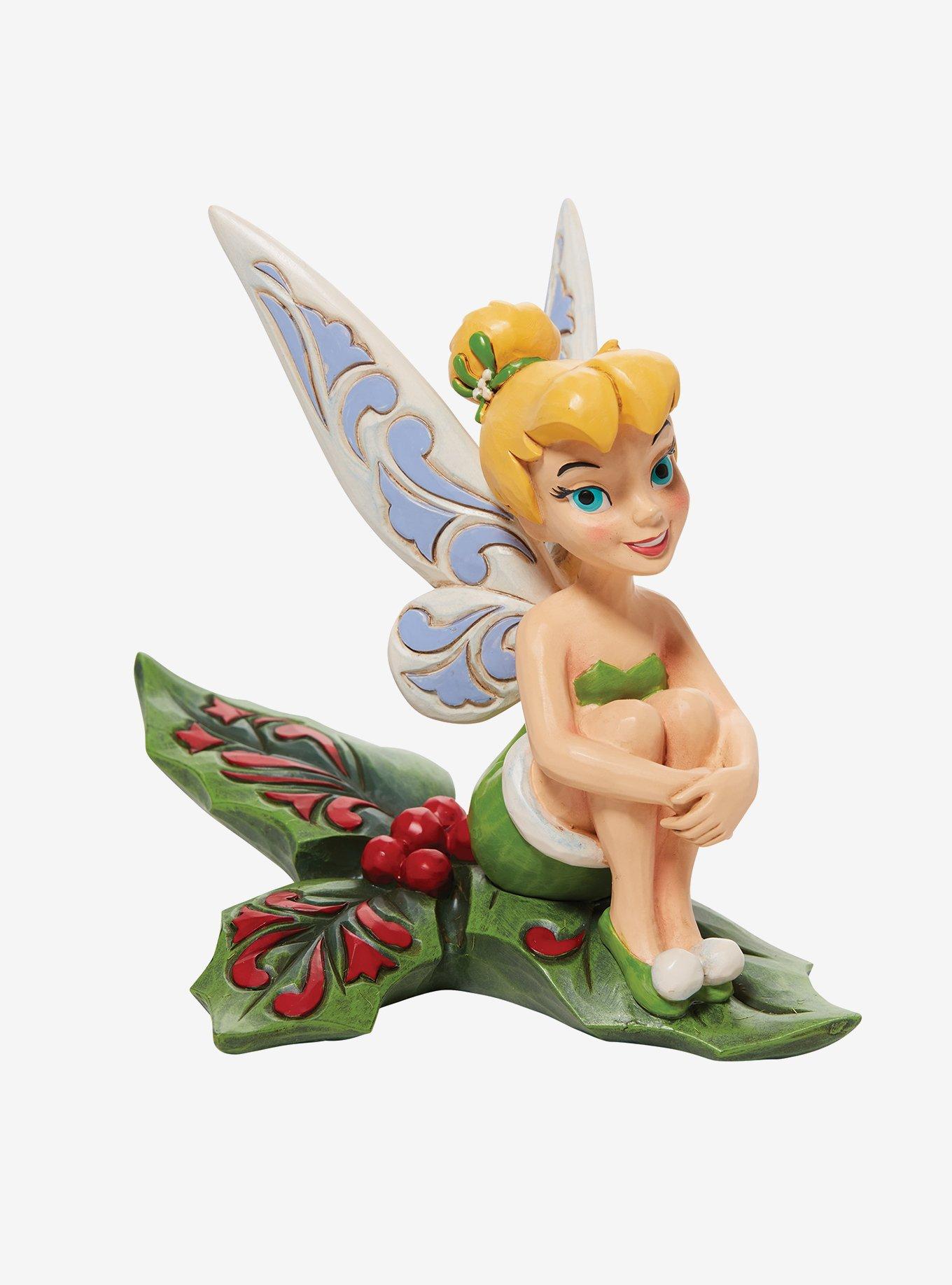 Disney Tinker Bell Sitting on Holly Figurine | Hot Topic
