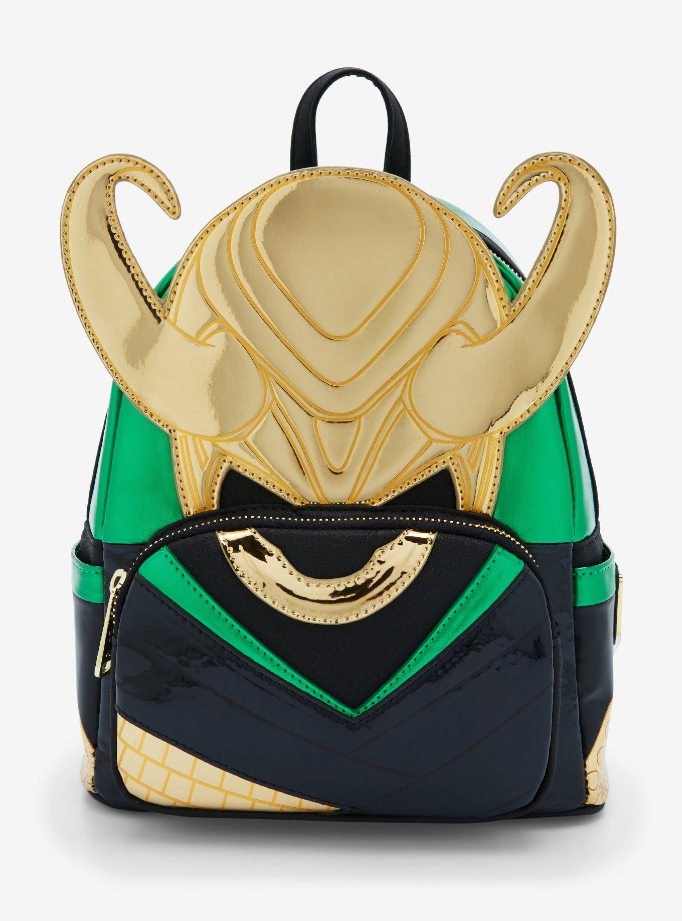 Loungefly Marvel Loki Helmet Mini Backpack | Hot Topic