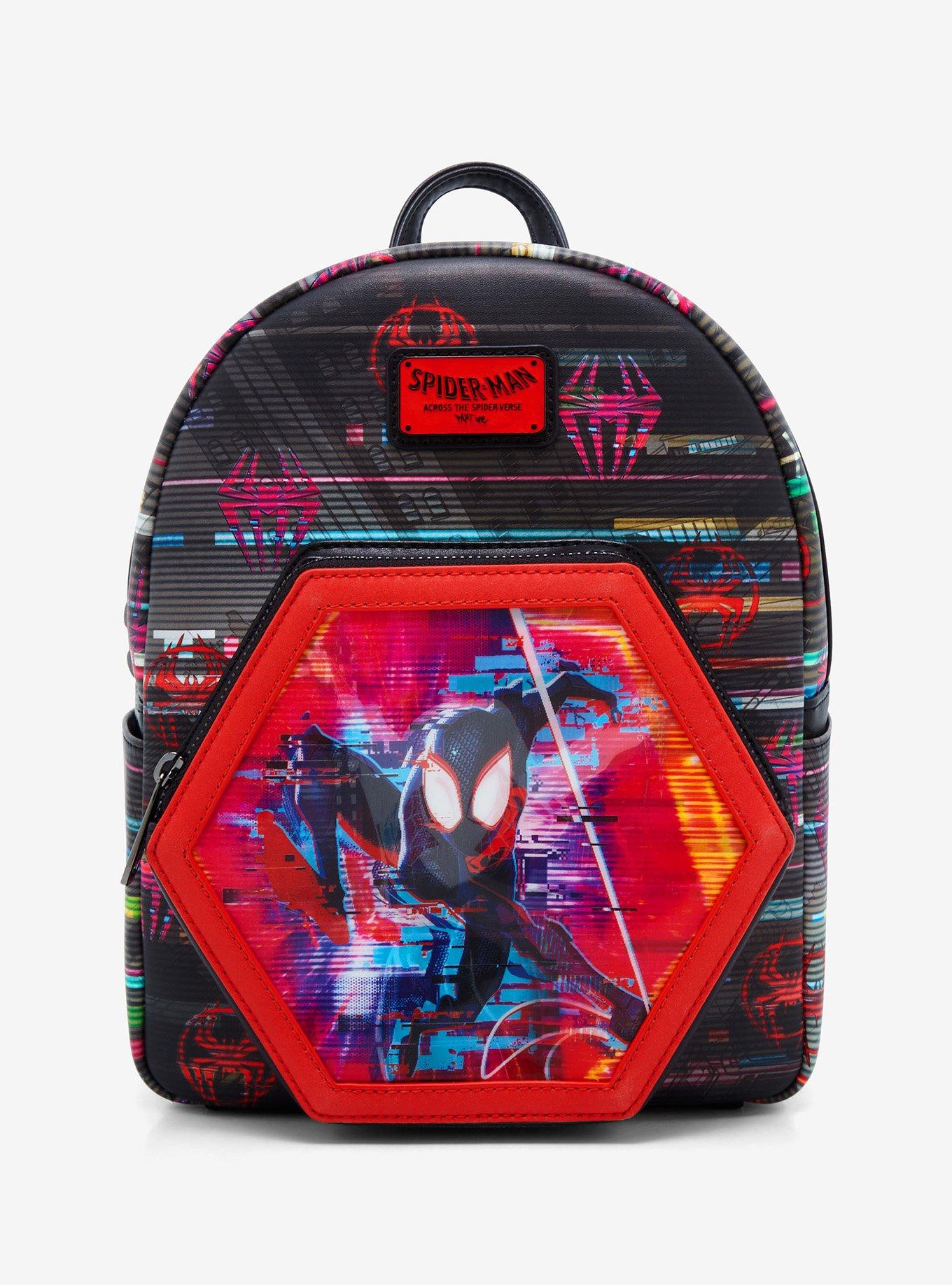 Loungefly Marvel Spider Man Across The Spider Verse Lenticular Mini Backpack Boxlunch