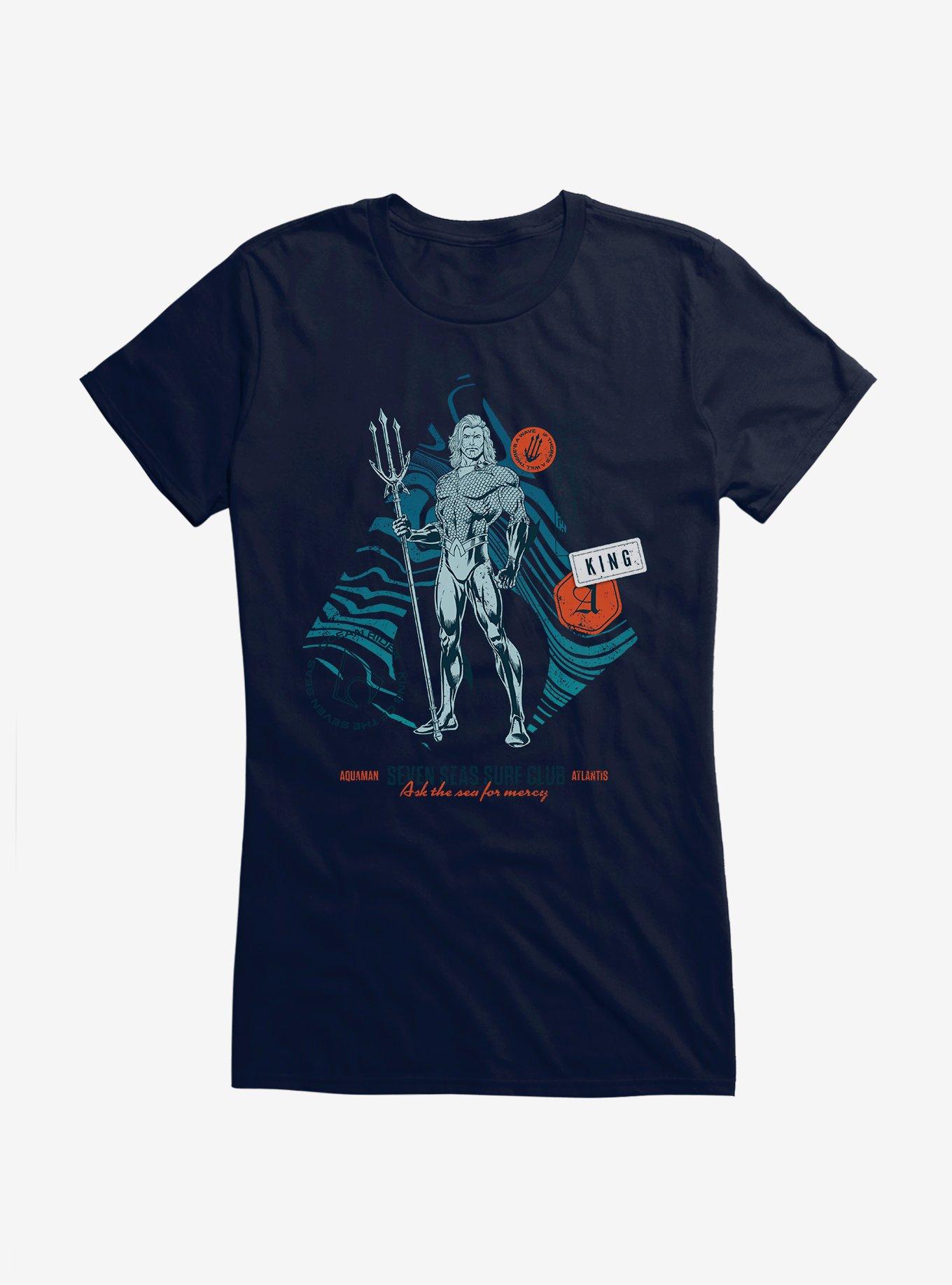 DC Comics Aquaman Classic Seven Seas Surf Club Girls T-Shirt | Hot Topic