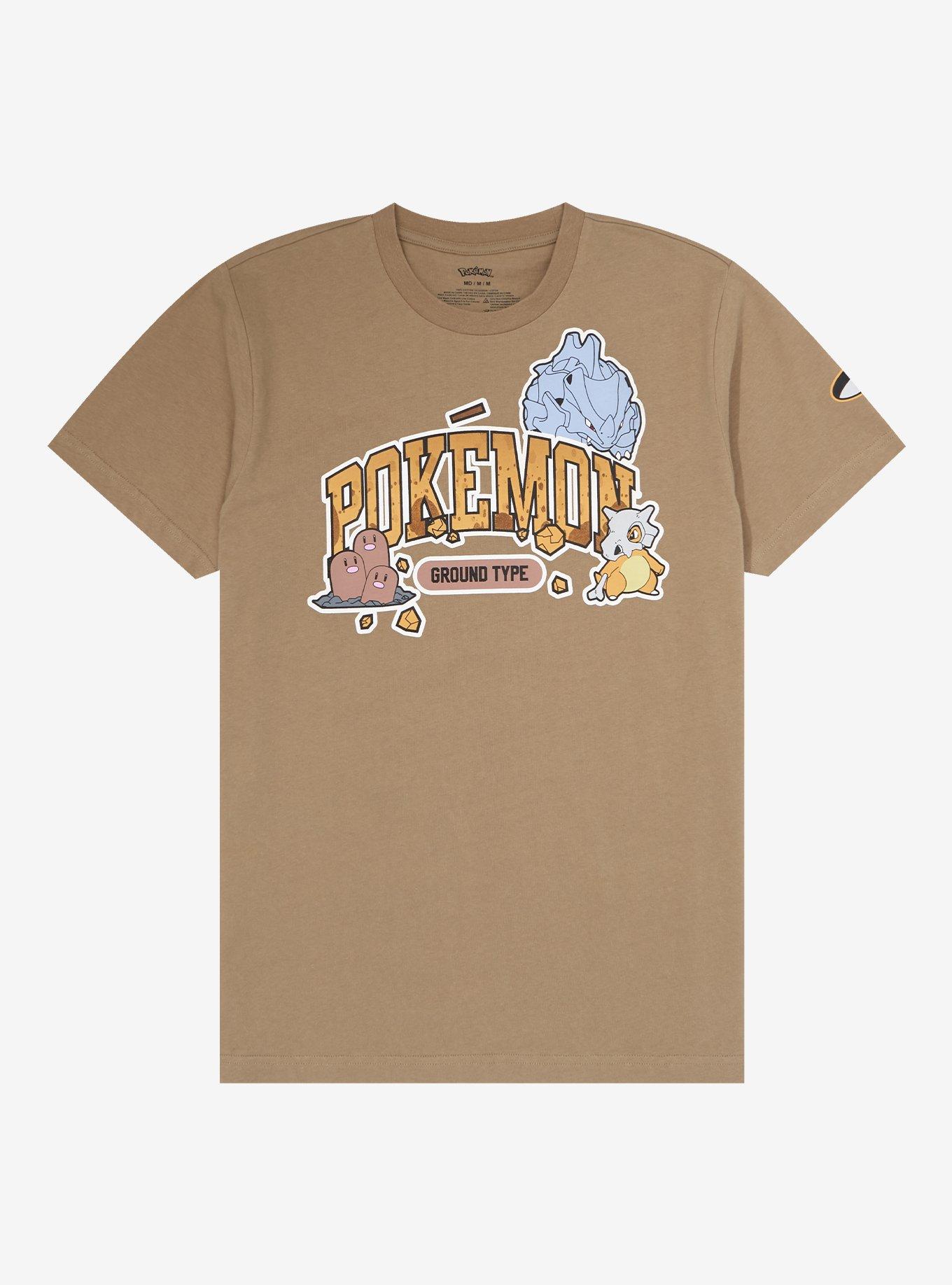Pokémon Ground Type Collegiate Style T-Shirt - BoxLunch Exclusive ...