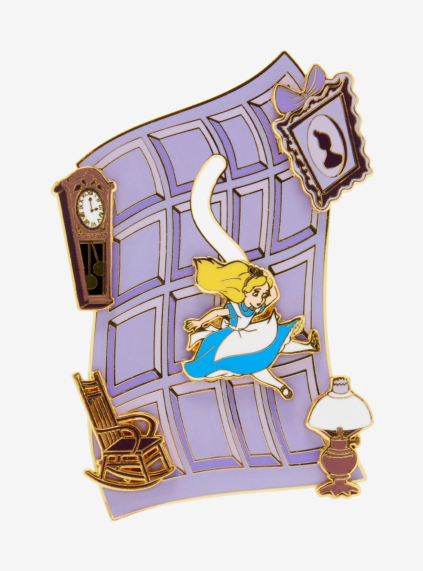 Loungefly Disney Alice in Wonderland Sliding Alice Enamel Pin | BoxLunch