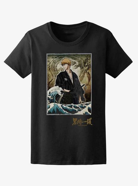 BLEACH Ichigo Ocean Wave Boyfriend Fit Girls T-Shirt | Hot Topic