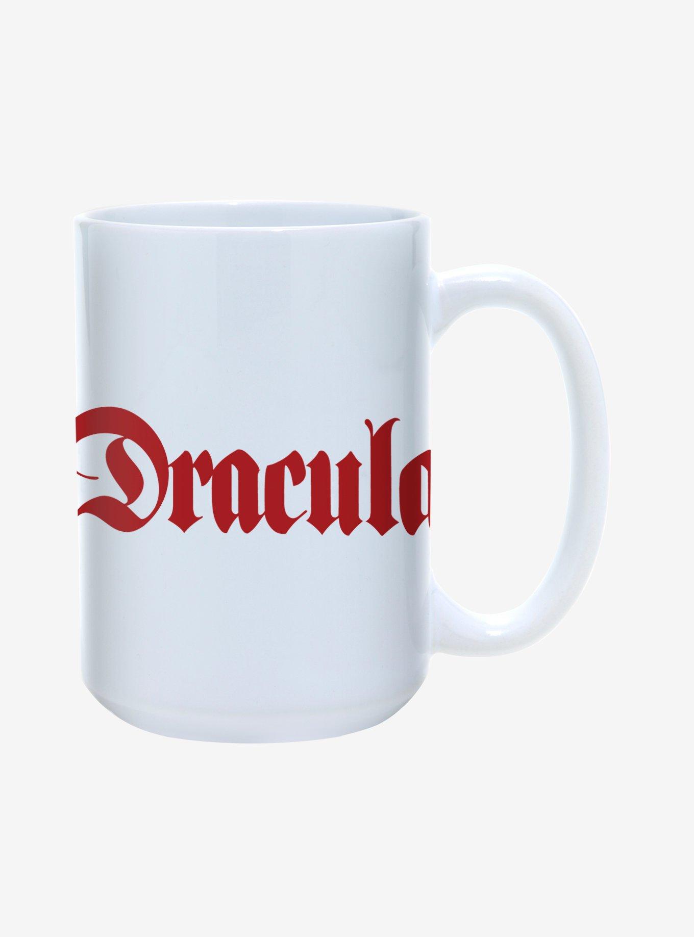 Universal Monsters Dracula Logo Mug 15oz - WHITE | Hot Topic